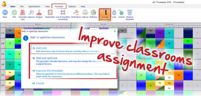 aSc TimeTables – Academic Software Suite